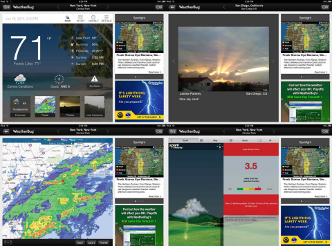 WeatherBug App for iPad Delivers Exclusive Lightning Detection Tools, Improved Forecasts and New ...