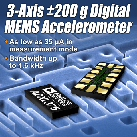 Analog Devices’ 3-axis High-g MEMS Accelerometer Enables Highly ...