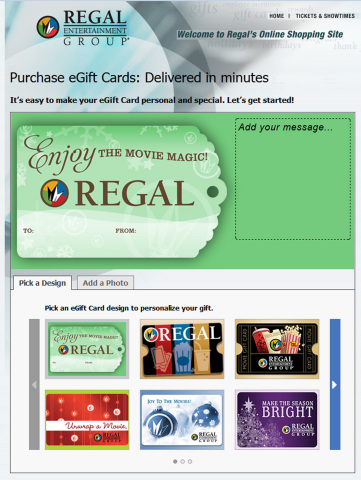 Regal Entertainment Group Announces Cyber Monday Gift Card Offer ...