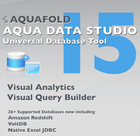 AquaFoldがリリースしたAqua Data Studio 15は、ビジュアル解析とビジュアルクエリー作成の新ツールを搭載 ...