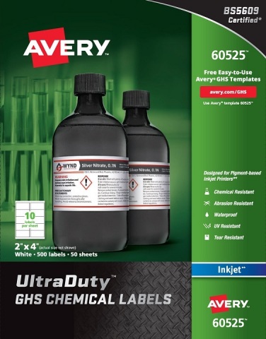 FinancialContent - New Avery UltraDuty™ GHS Chemical Labels for Pigment ...