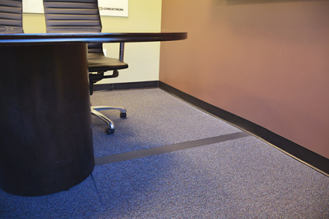 Crestron and Norwood Electric Select Connectrac In-Carpet Wireway for ...