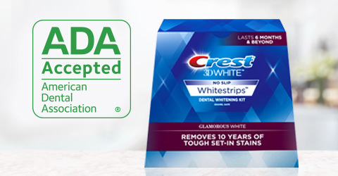 Crest 3D White Glamorous White Whitestrips to Receive ADA Seal of ...