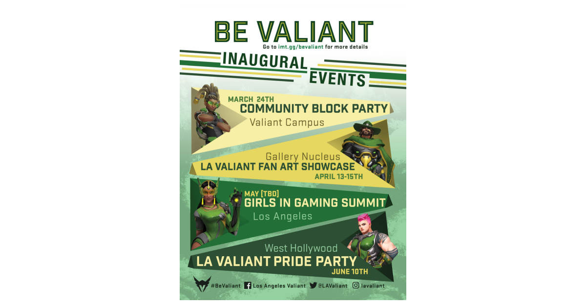 Los Angeles Valiant Launch Flagship Community Event Series | Business Wire