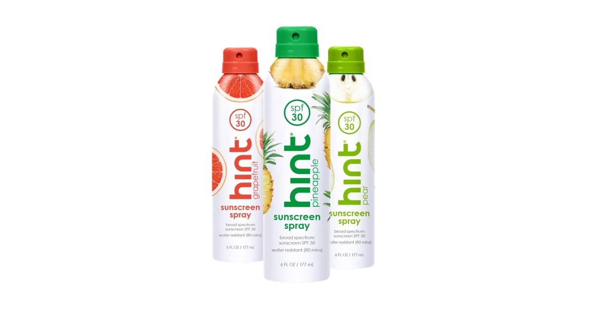hint® Fruit Infused Sunscreen Spray Now Available Nationwide | Business ...