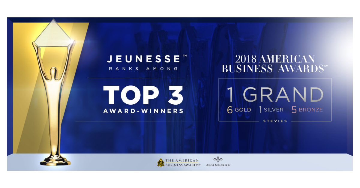 Jeunesse Global™ Ranks Among Top 3 Award-Winners in 2018 American ...