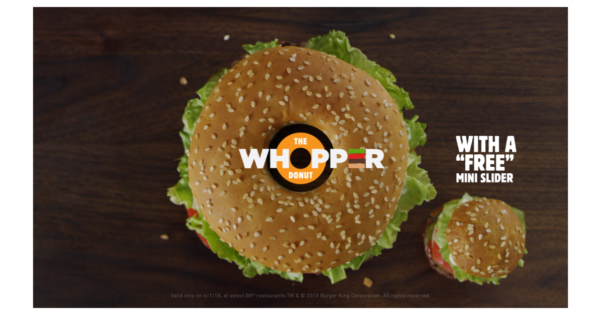 New WHOPPER® Donut, the First Flame-Grilled Donut Ever, and It Comes ...