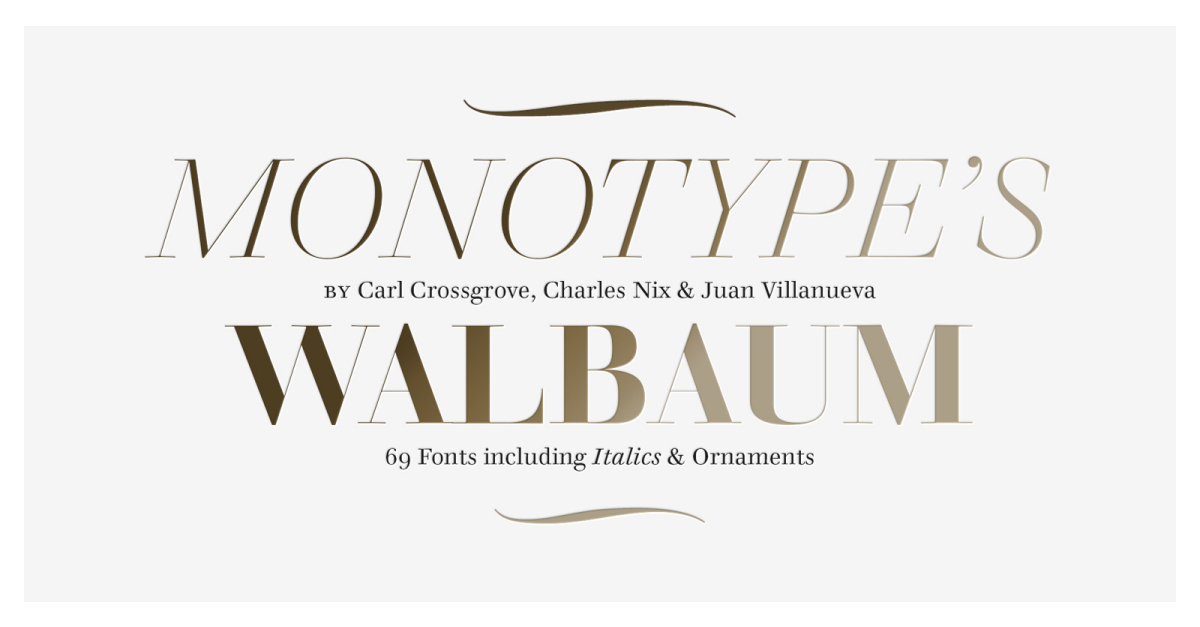 Introducing the Walbaum Typeface: the Restoration of a Warm and Stylish ...