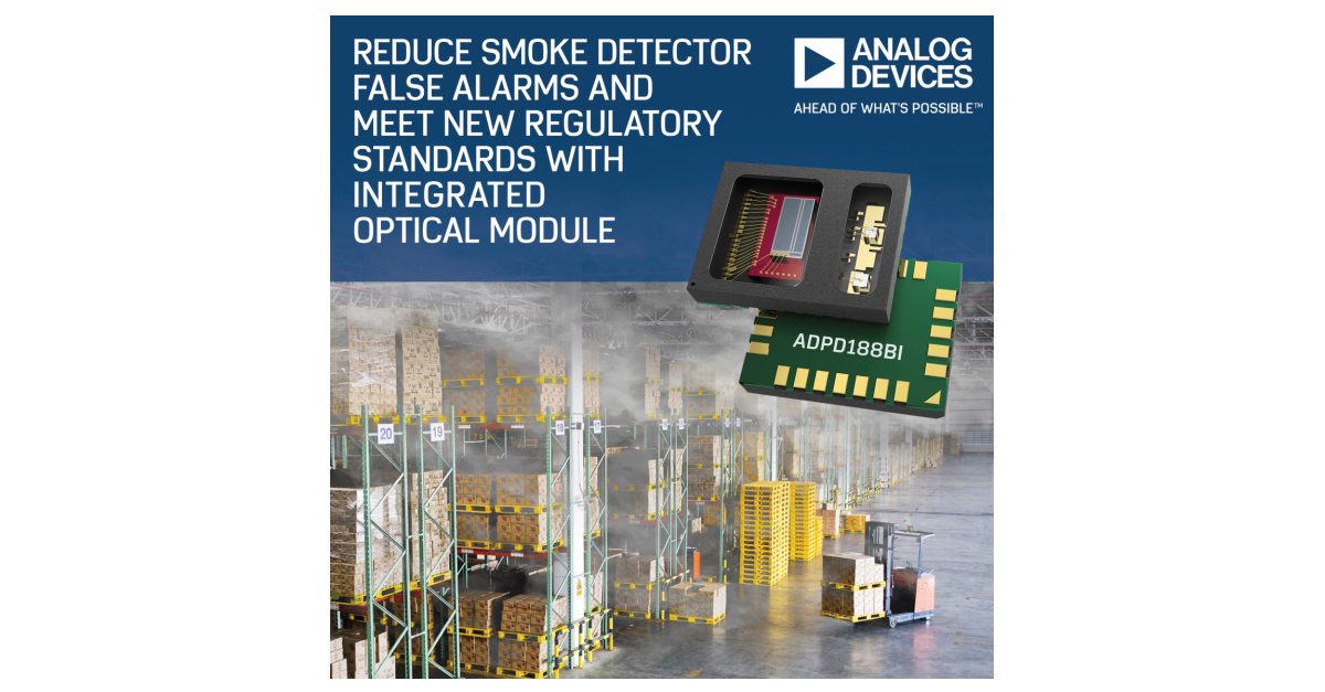 Analog Devices’ Integrated Optical Module Reduces Smoke Detector False ...