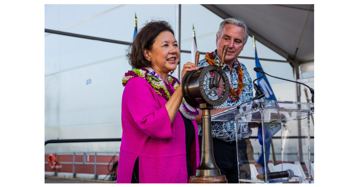 Matson Christens First Aloha Class Vessel ‘Daniel K. Inouye’ at Philly ...