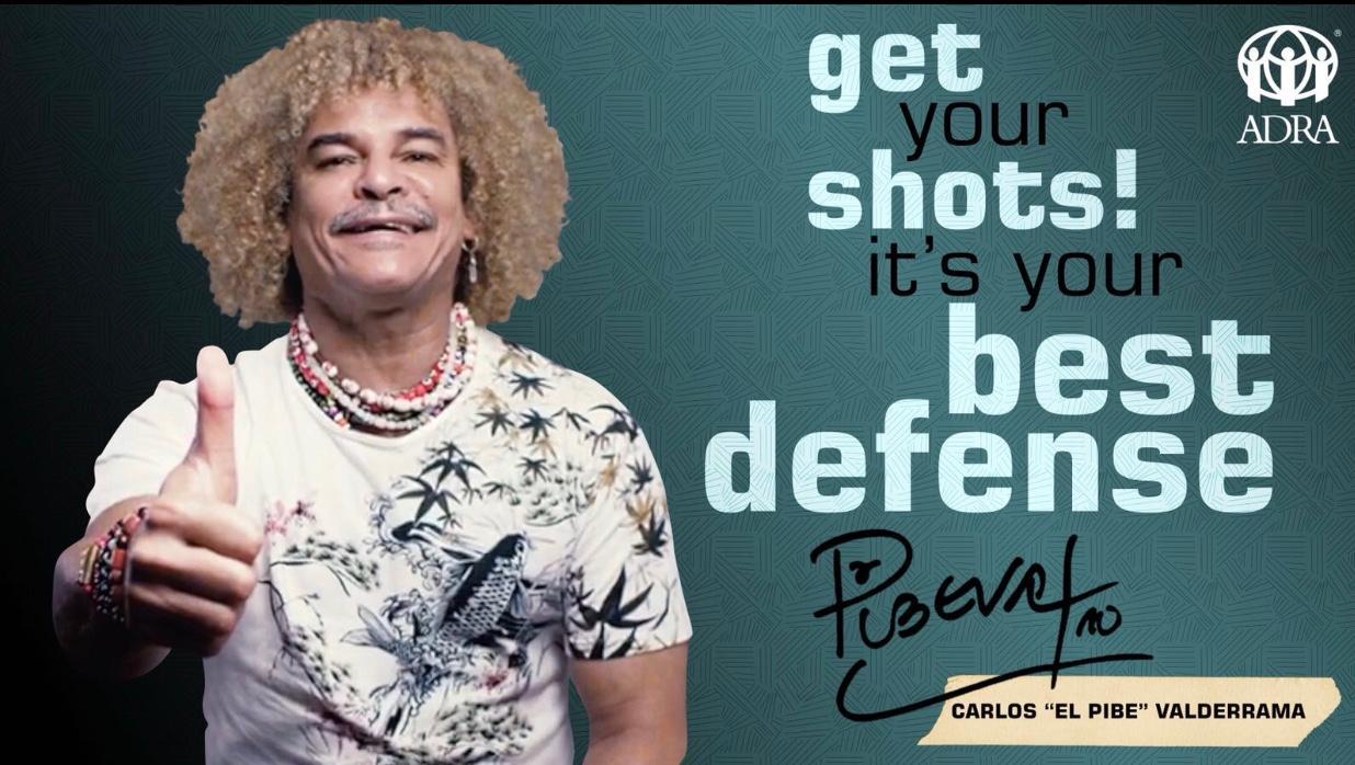 CARLOS EL PIBE VALDERRAMA LANZA CAMPAÑA DE VACUNACIÓN Y LLAMA A ...