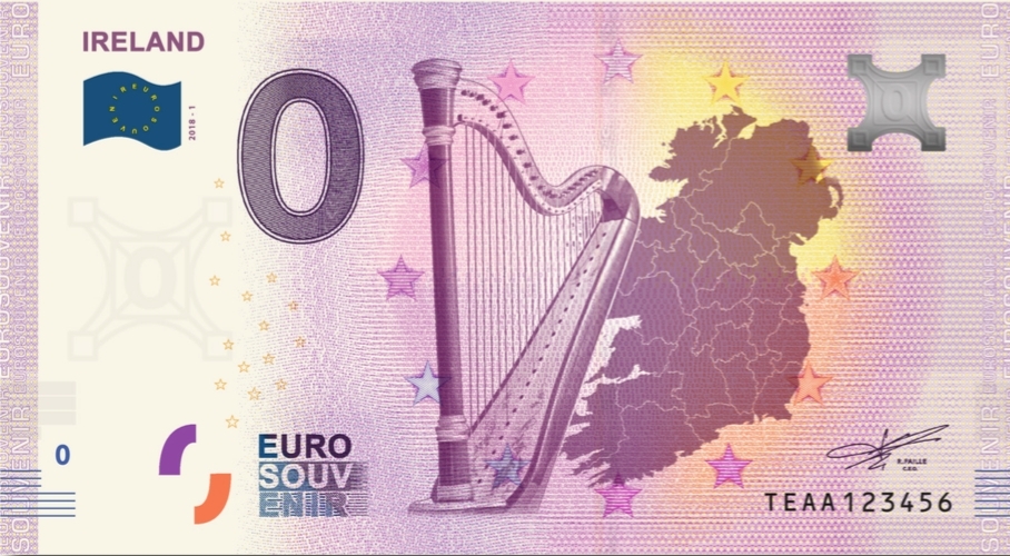 Euro Note Souvenir: Ireland’s First ‘0 Euro Banknote’ Officially ...