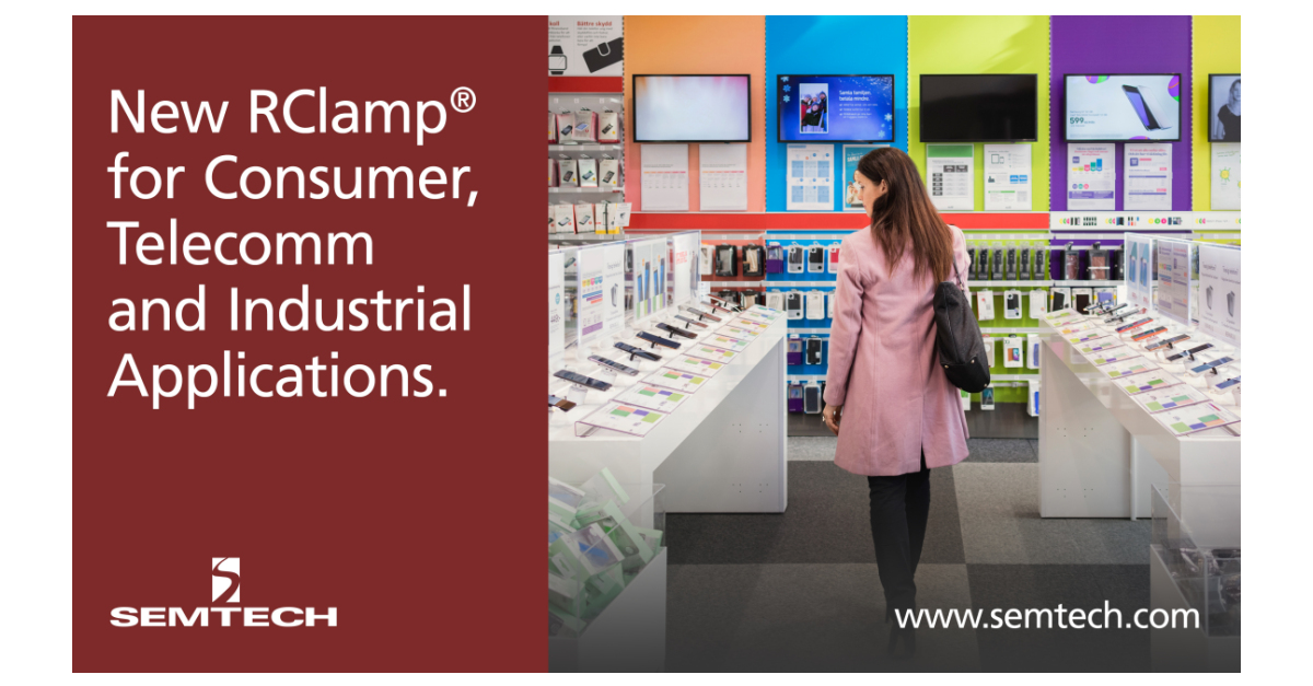 Semtech Launches New RClamp® Device to Protect High-Speed Data Lines ...