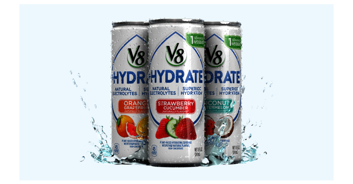V8® Introduces New Plant-Powered Beverage with Launch of V8+Hydrate ...