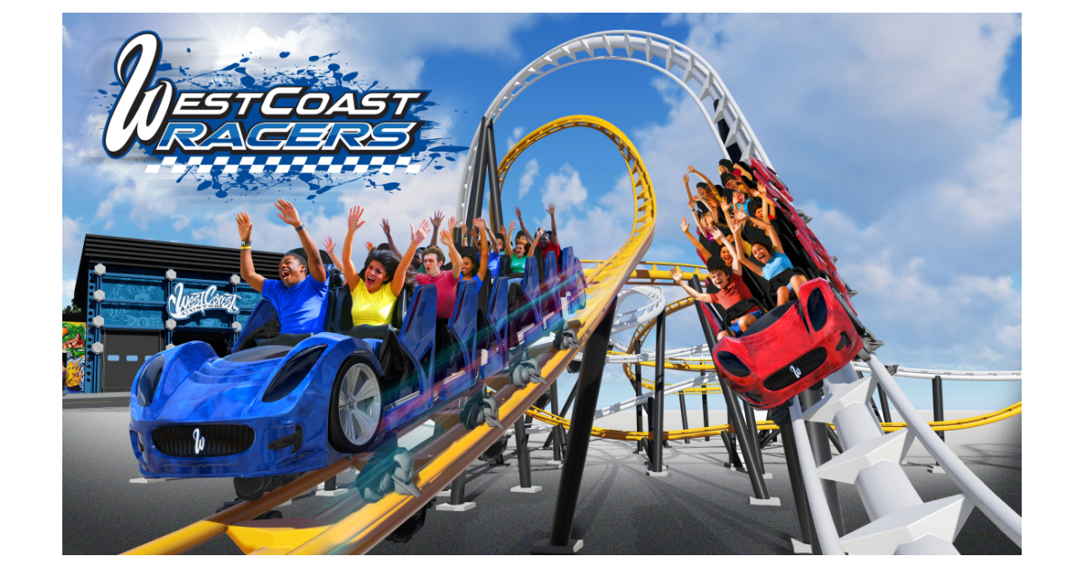 World’s First Racing Launch Coaster, West Coast Racers, Debuting at Six ...