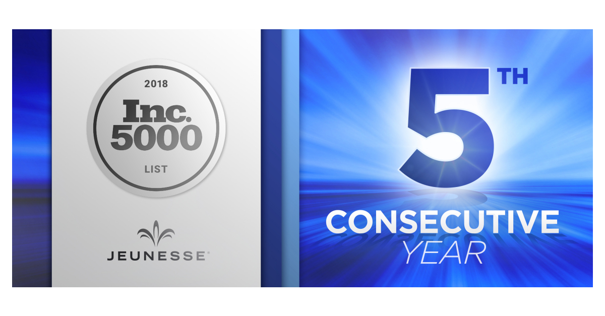 Jeunesse® Ranks on Inc. 5000 for Fifth Consecutive Year | Business Wire