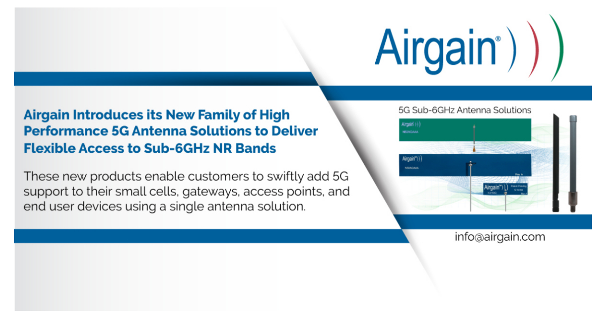 Airgain Introduces Family of High Performance 5G Antenna Solutions ...