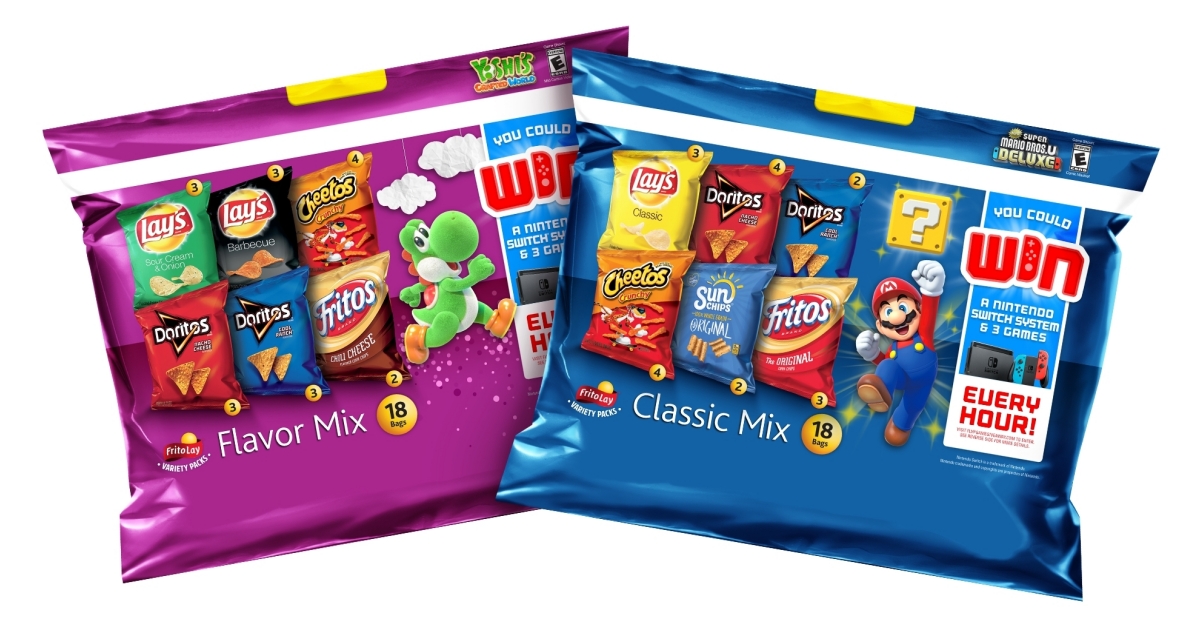 Nintendo Switch and Frito-Lay Variety Packs Make Snack Time a Little ...