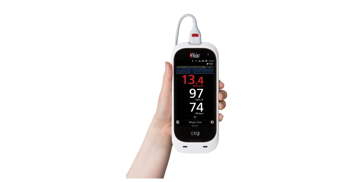 Masimo Announces FDA Clearance of the Rad-67™ Pulse CO-Oximeter® with Next Generation SpHb® Spot ...