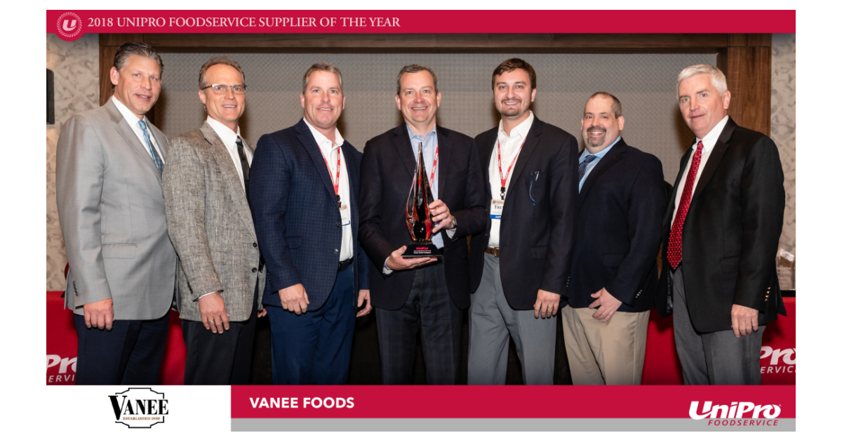 UniPro Foodservice Honors Vanee Foods as Supplier of the Year ...