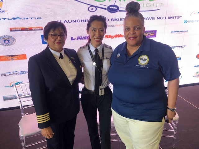 OBAP South Florida President Dr. Sheila Chamberlain and Silver Airways ...