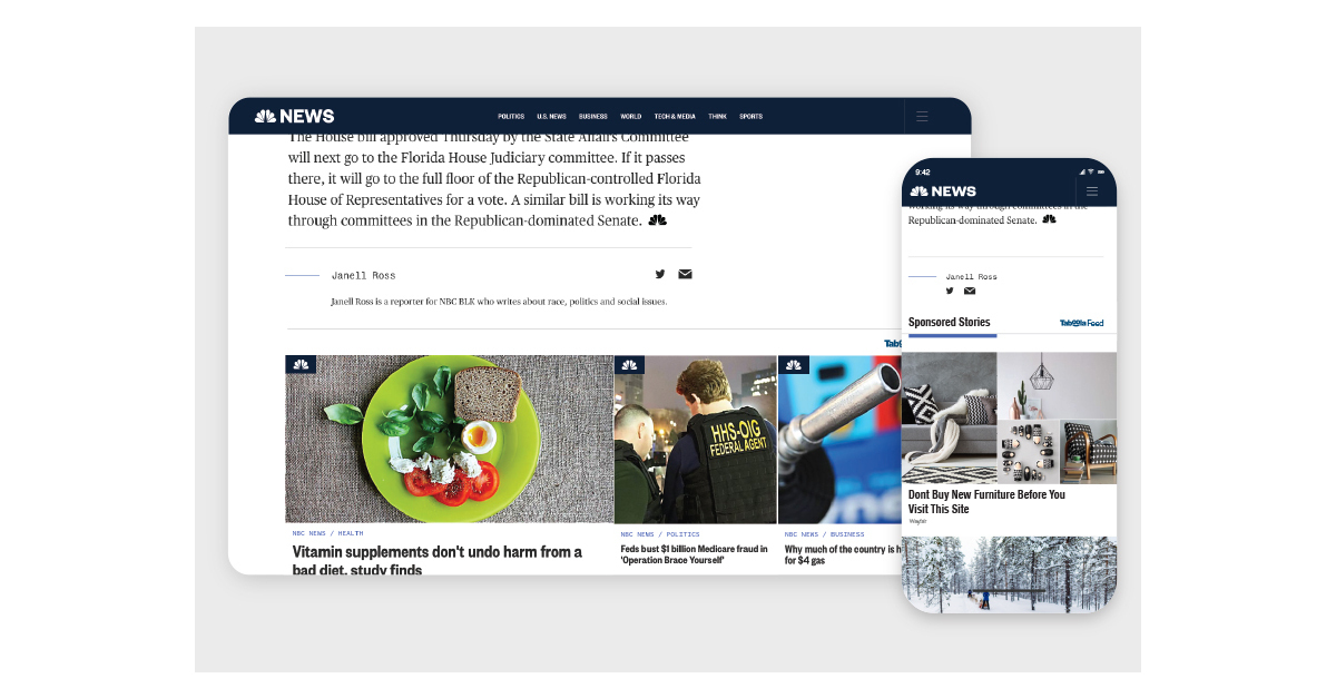 Taboola Expands Strategic Relationship with NBC News For an Additional ...