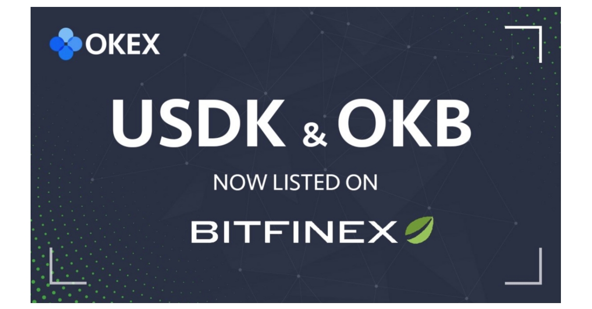 Il token nativo OKB di OKEx e lo Stablecoin USDK di OKLink listati su Bitfinex | Business Wire