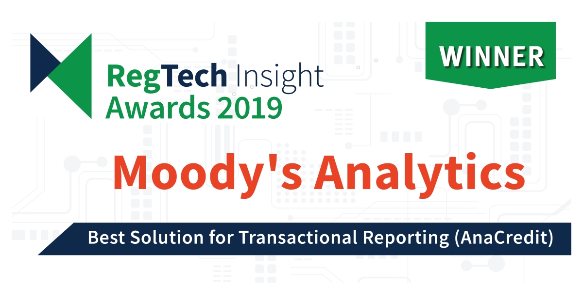Moody’s Analytics remporte le prix de la Best Vendor Solution for ...