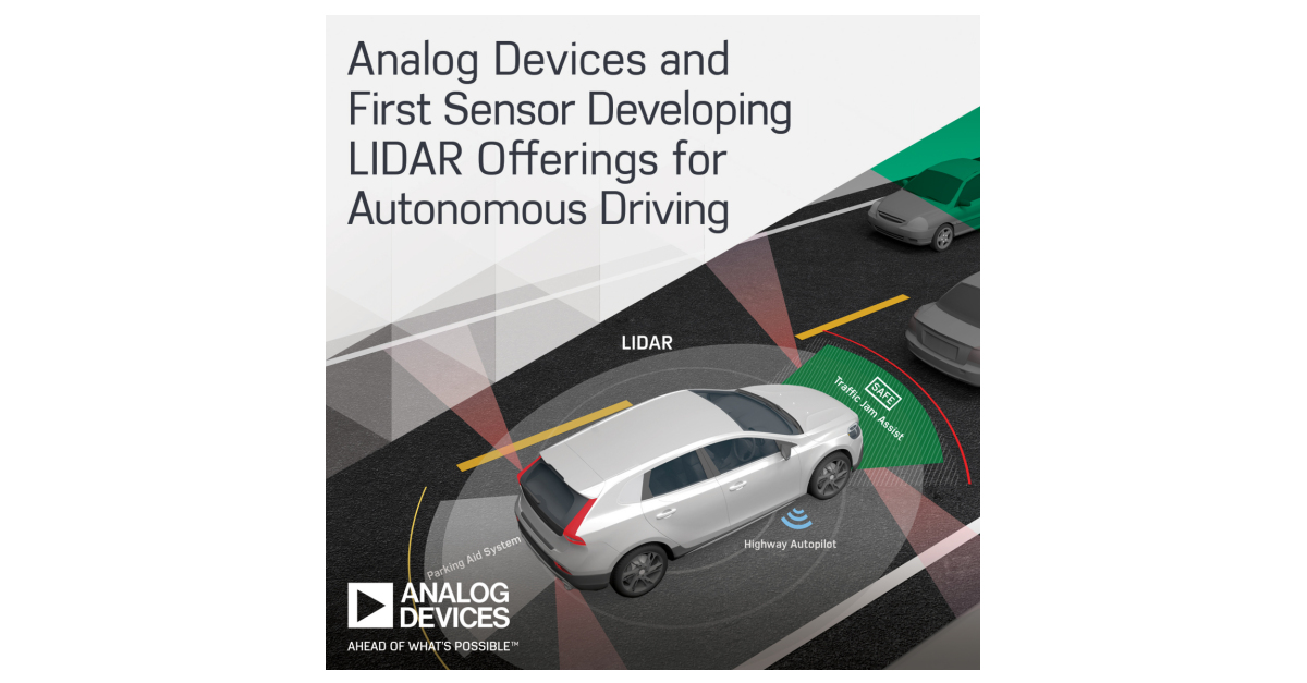 Analog Devices and First Sensor Developing LIDAR Offerings to Accelerate the Future of ...