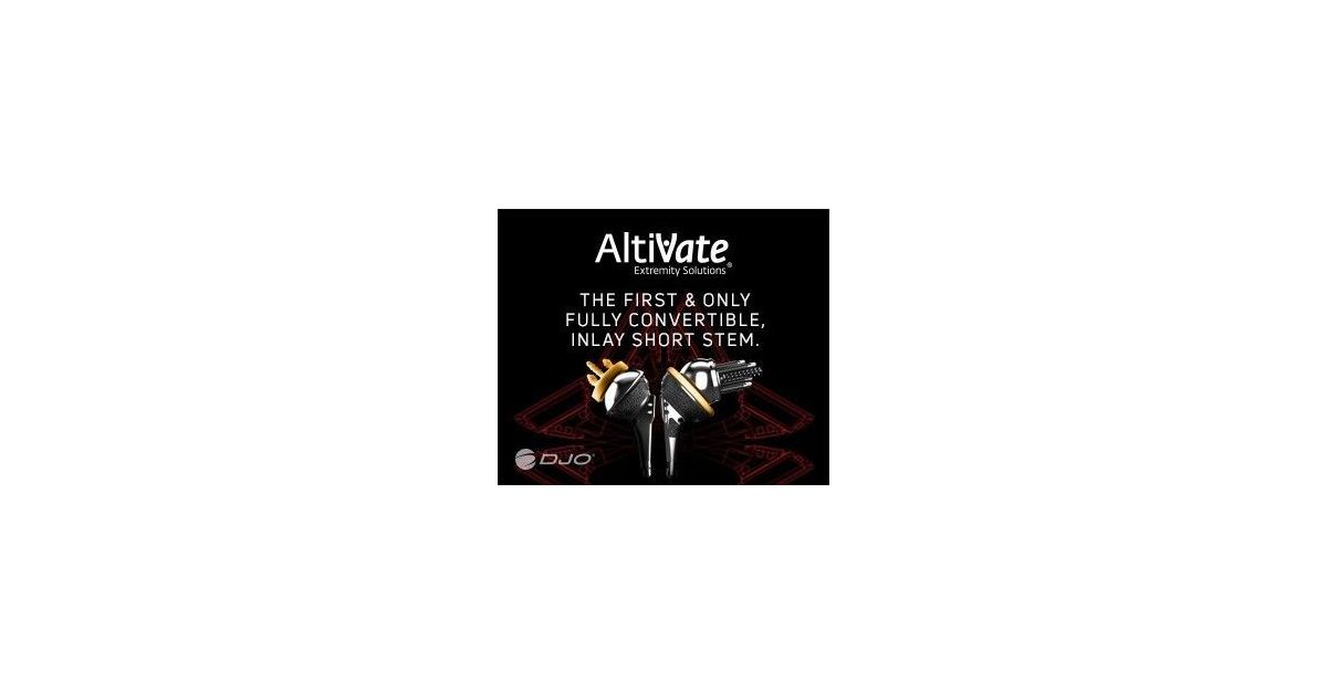 DJO® Announces Release of AltiVate Reverse® Short Stem, The First Fully ...
