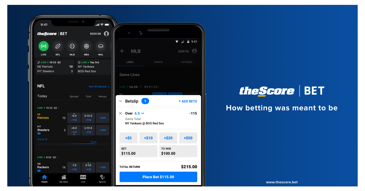 Introducing theScore Bet: theScore’s Mobile Sportsbook Launches in New ...