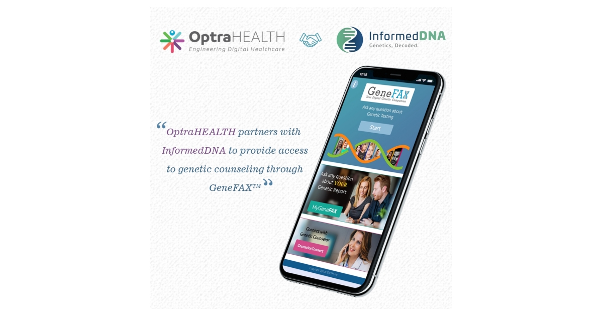 OptraHEALTH and InformedDNA Partner to Expand Access to Genetics ...