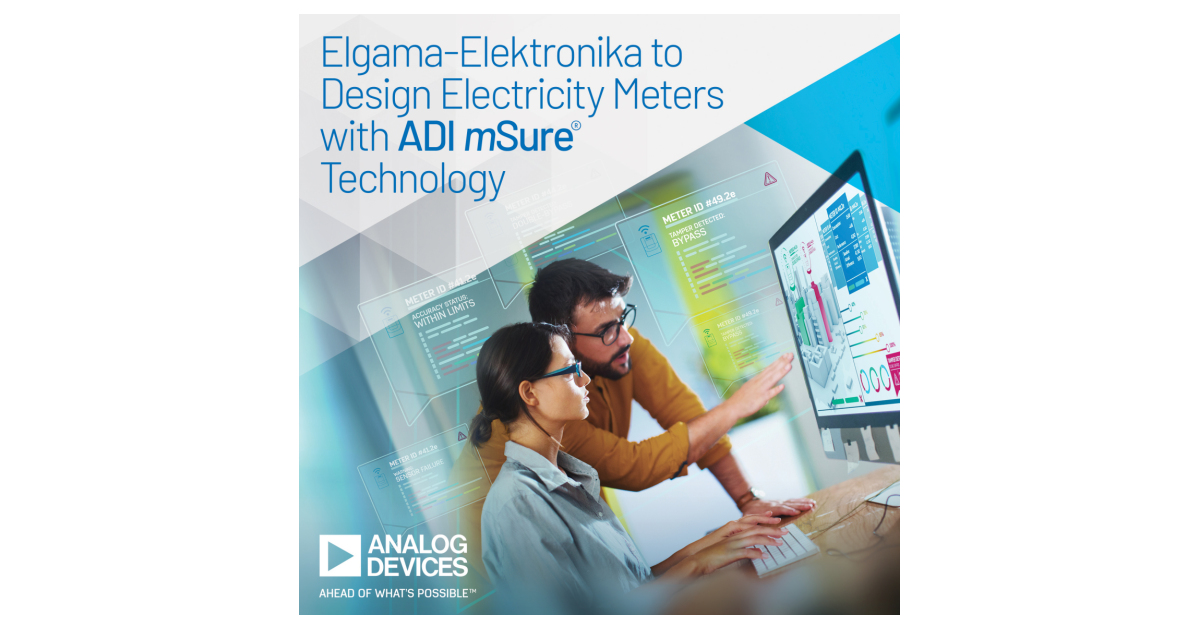Elgama-Elektronika to Design Electricity Meters with Analog Devices ...