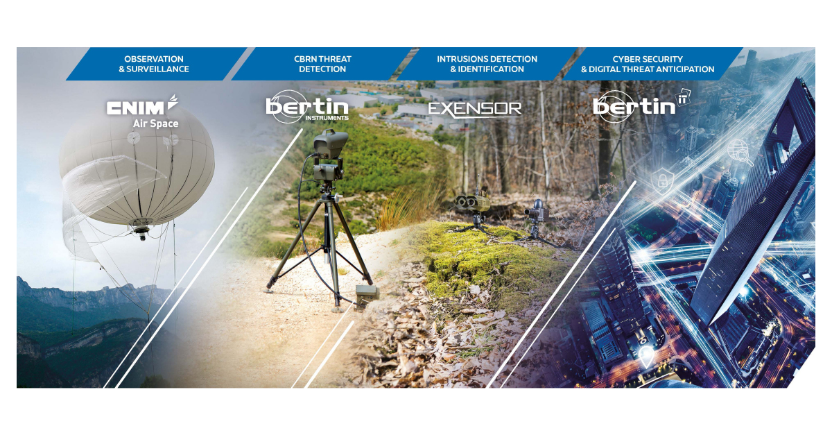 Bertin, Exensor und Cnim Air Space präsentieren auf der Milipol Paris 2019 den 360°-Schutz für ...