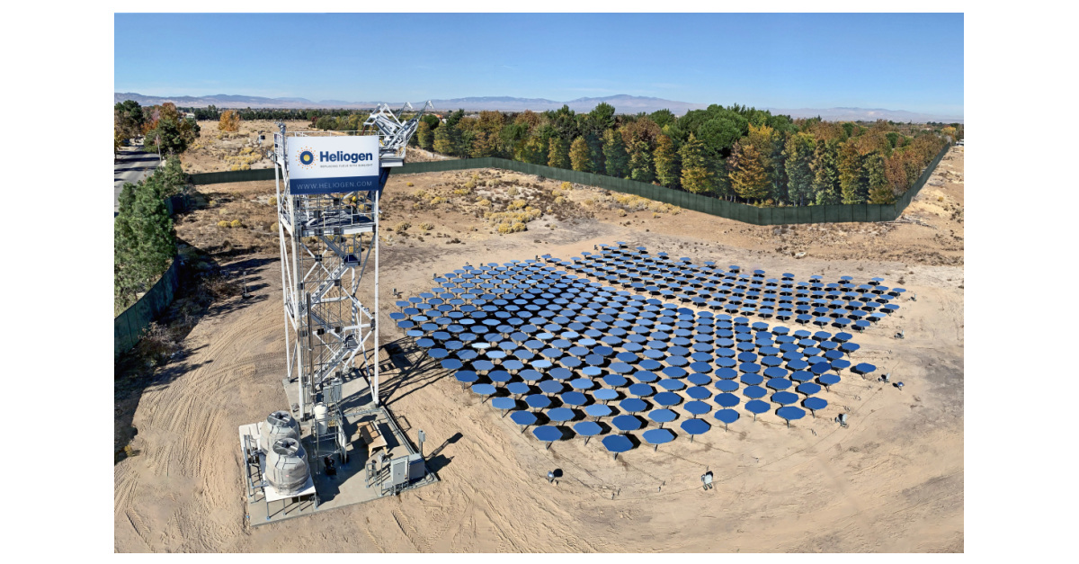 Heliogen Achieves Breakthrough Temperatures From Concentrated Sunlight ...