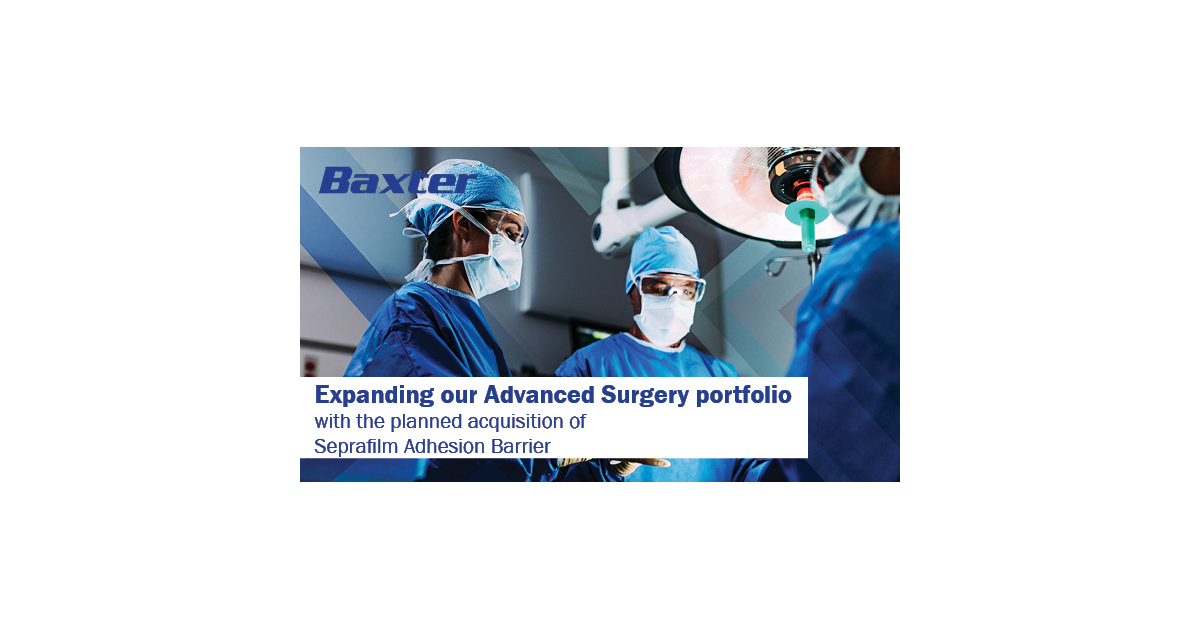 Baxter to Expand Advanced Surgery Portfolio With Acquisition of ...