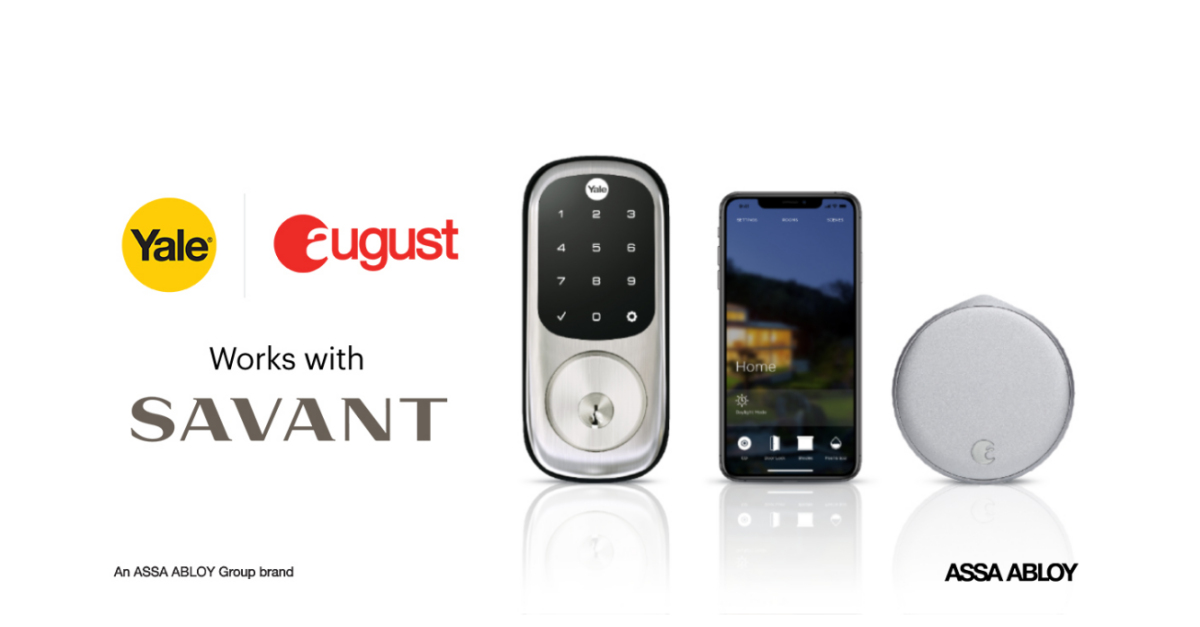 Yale Home and August Become Exclusive Smart Lock Providers for Savant’s ...