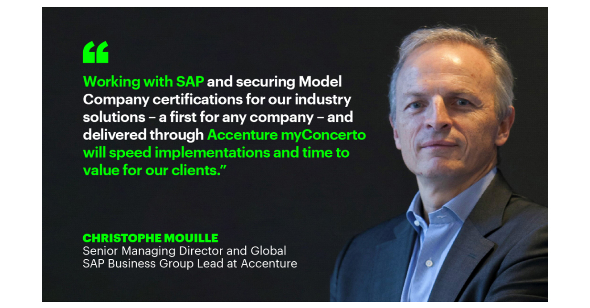 Accenture is the First Partner to Achieve SAP-Certified Integration ...