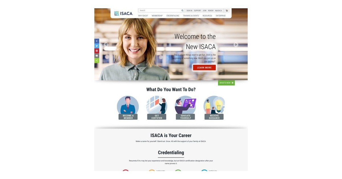 ISACA Embraces New Decade with a New Look and New Website Experience ...