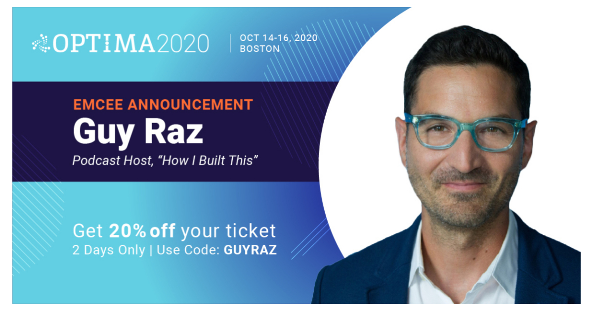 Guy Raz, Host of “How I Built This” Podcast, to Emcee OPTIMA 2020, the ...