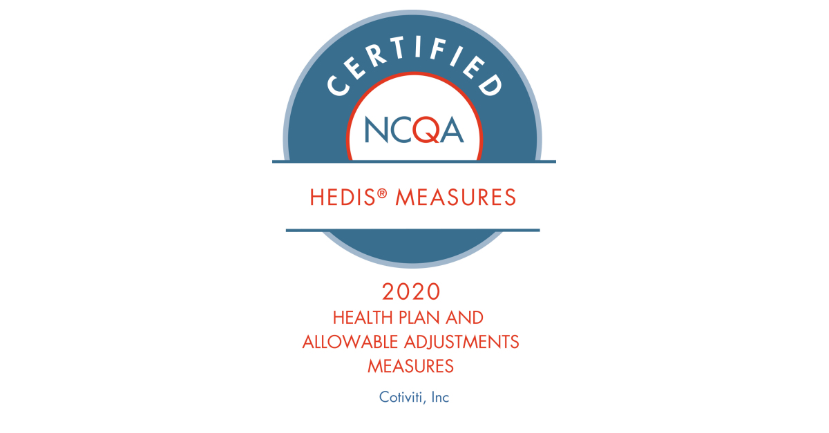 Cotiviti’s HEDIS® Measures Earn NCQA Certified Measures℠ Status for the ...