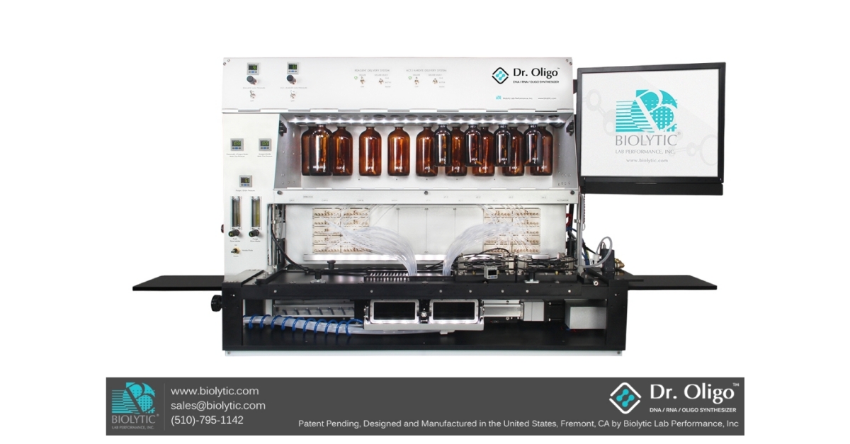 Biolytic推出Dr. Oligo 768XLc DNA RNA合成仪——合成768 Oligos变得更快 | Business Wire