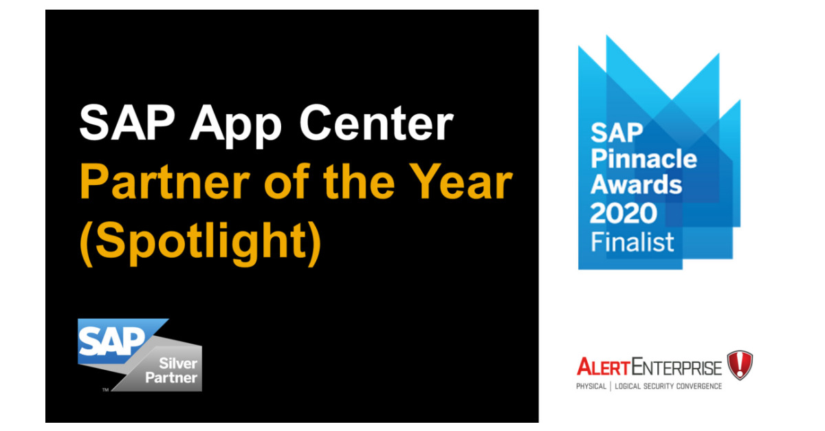 AlertEnterprise ha sido nombrada finalista del SAP® Pinnacle Award 2020 ...