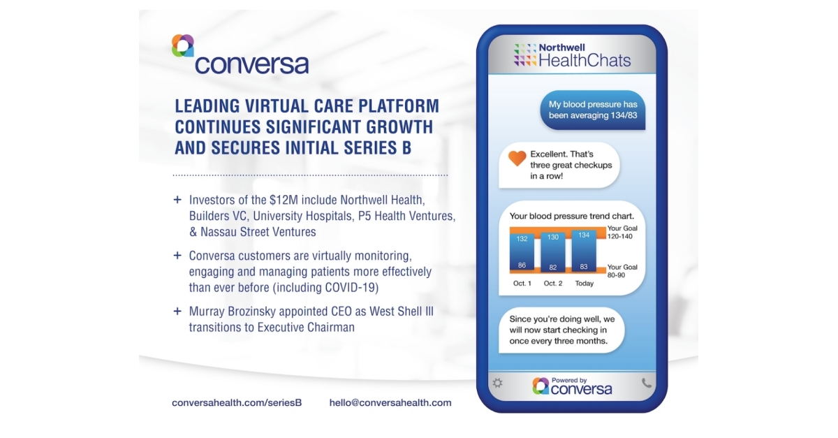 Leading Virtual Care Platform Conversa Health Raises $12 Million as ...