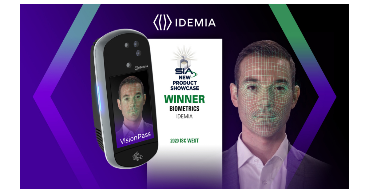 IDEMIA凭借其VisionPass先进人脸识别设备荣获安全行业协会(SIA)“最佳新生物识别产品奖” | Business Wire