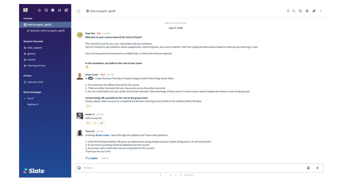 Top Hat Launches Slate, a Free Digital Communication Tool Purpose-Built ...
