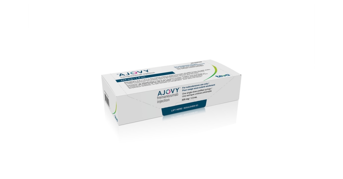 Teva Canada Announces Product Availability of AJOVY™ | Business Wire