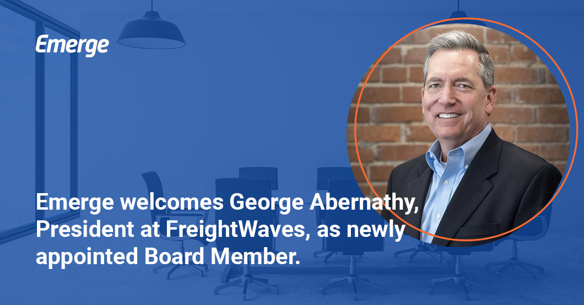 Emerge Announces Appointment of FreightWaves President as New Board ...