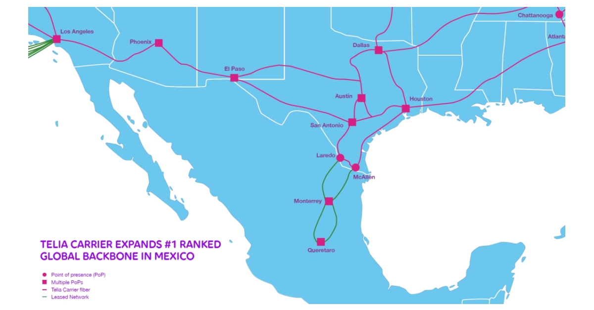 Telia Carrier Expands in Monterrey with Neutral Networks | Business Wire