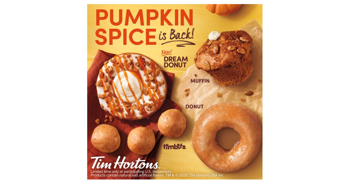 Tim Hortons® U.S. Announces Return of Pumpkin Spice Product Line-Up ...